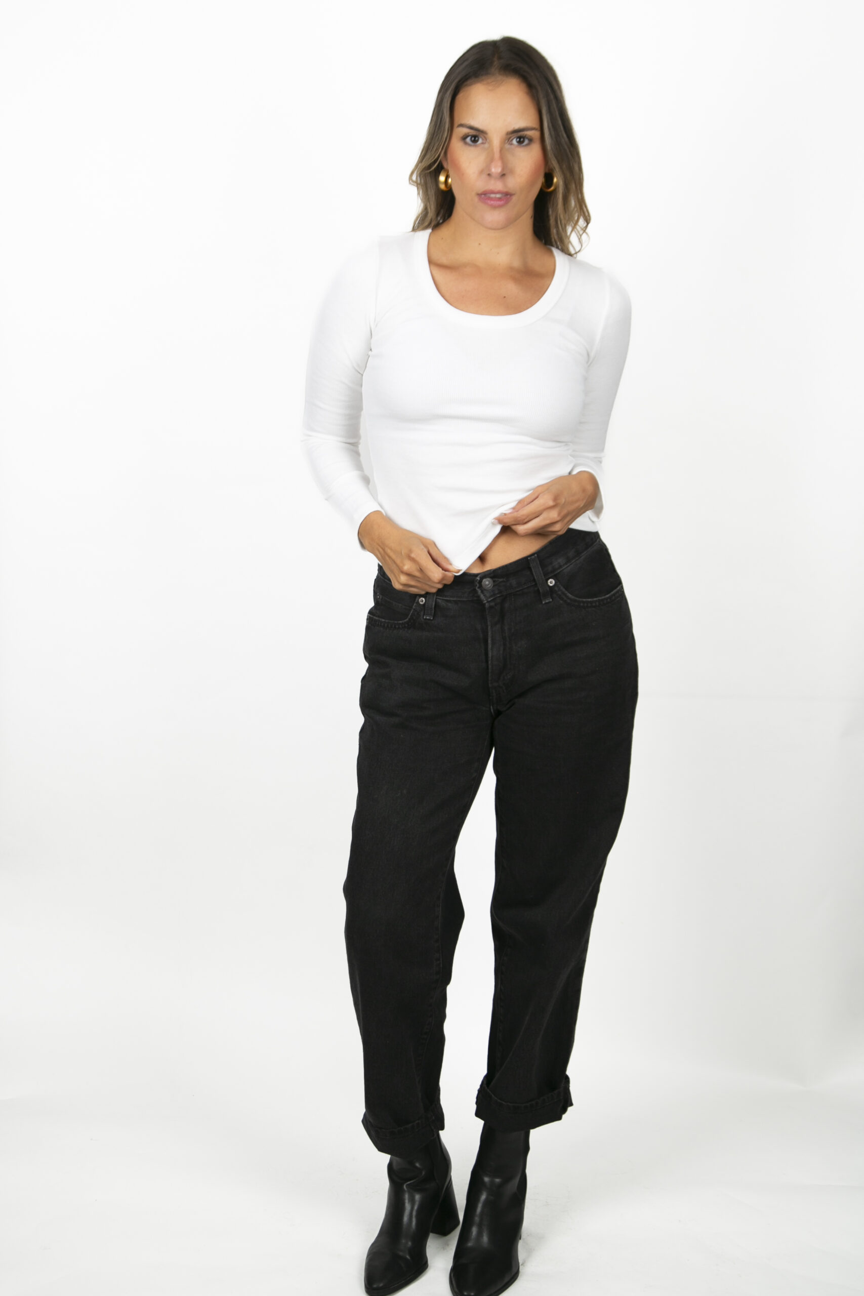 Top Manga Larga – Blanco – NSK